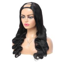 China Peruvian Bob Wigs for Black Women Black Color Remy Natural Bone Straight U Part Wig Long for sale