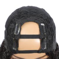 China Peruvian Bob Wigs for Black Women Black Color Remy Natural Bone Straight U Part Wig Long for sale