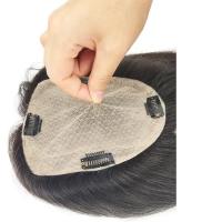 China European Hair Full Cuticle Free Part Silk Base Clip In Human Hair Topper for Women for sale