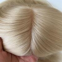 China 130% Density Virgin Raw Hair Silk Base Human Hair Lace Closure Toupee for Women Straight for sale