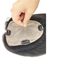 China 130% Density Virgin Raw Hair Silk Base Human Hair Lace Closure Toupee for Women Straight for sale