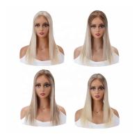 China Real Natural Jewish Pu Hair Topper For Women End Silk Lace Front European Blond 100-200g for sale