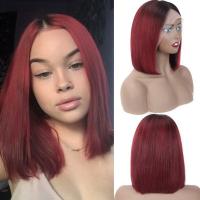 China 12a Double Drawn Short Bob Human Hair Wig Virgin Hair Yes Advantage Soft Shiny No Shedding No Tangle for sale