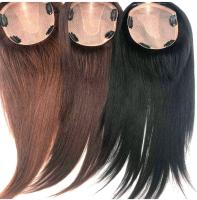 China Silk Base Human Hair Toppers Lace Toupee for Women Virgin Hair Straight Toppers for sale