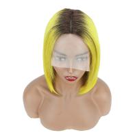 China Raw Virgin Transparent HD Lace Frontal Human Hair Wig 100% Bob Wig Remy Hair 250g-450g for sale