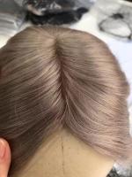 China European Hair Styling 14 Inches Outlet Mono Topper for Women Human Hair for sale