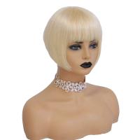 China Lace Front Wigs 613 Blond Color Peruvian Short Bob Human Hair Wigs for Black Women for sale