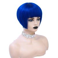 China Swiss Lace Base Material Remy Hair Virgin Silky Short Bob Cut Wigs For Women with 1 for sale