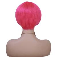 China Swiss Lace Base Material Remy Hair Virgin Silky Short Bob Cut Wigs For Women with 1 for sale