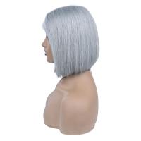 China Green Color Brazilian Human Hair Short Bob Wigs 10inch with Baby Hair and HD Lace Frontal for sale