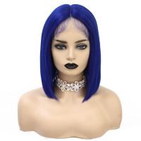 China BOB Wig 14inch 100% Virgin Human Hair 360 Lace Frontal Transparent Lace for Black Women for sale