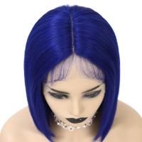 China BOB Wig 14inch 100% Virgin Human Hair 360 Lace Frontal Transparent Lace for Black Women for sale