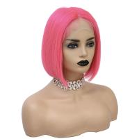 China Straight 10 Inch Lace Front Bob Wigs 250g-450g T Shape Virgin Human Hair with Baby Hair for sale