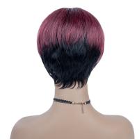 China 6inch Summer HD Swiss Lace Raw Virgin Human Hair Silky Straight Short Perruque Pixie Cut Wigs For Black Women for sale