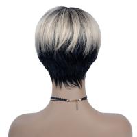 China T1B/27 Color Pre Plucked Short Human Hair Wigs for Black Women Brazilian Pixie Cut for sale