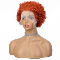 China 99J Burgundy Raw Indian Virgin Cuticle Aligned Human Hair Lace Front Wigs for Small Size for sale