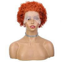 China 99J Burgundy Raw Indian Virgin Cuticle Aligned Human Hair Lace Front Wigs for Small Size for sale