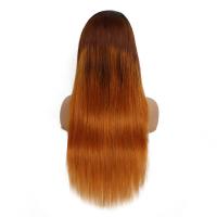 China Experience the Full Cuticle Brazilian Human Hair Lace Front Wig T1B/4/30HL Ombre Color for sale