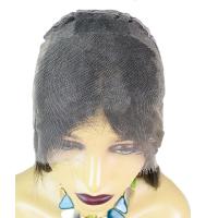 China Natural Unprocessed Silk Straight Full Hand Tied HD Full Swiss Lace Wig Length 10-24inch for sale