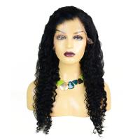 China 360 Swiss Lace Front Hand Tied Wig Vendors with Natural Curly Raw Brazilian Hair for sale