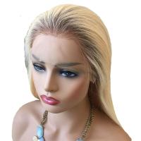 China Soft and Shiny 613 Blonde Ombre Highlight Human Hair Hand Tied Wig for European Women for sale