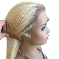 China Soft and Shiny 613 Blonde Ombre Highlight Human Hair Hand Tied Wig for European Women for sale