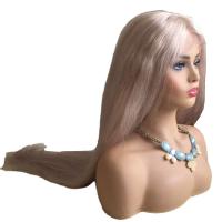 China 10-24 Inch Raw Human Hair Blonde Full Lace 360 Wig Hand Woven One Donor Light Color 613 for sale