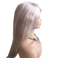 China 10-24 Inch Raw Human Hair Blonde Full Lace 360 Wig Hand Woven One Donor Light Color 613 for sale
