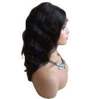 China Natural Remy Hair HD Full Lace Brazilian Virgin Cuticle Aligned BOB Short Curly Wigs for sale