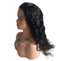 China Small/Large/Average Size Natural Curly Virgin Brazilian Human Hair Full Lace Wigs for sale
