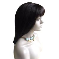 China Natural Black Raw Virgin Remy Full Lace Hand Tied Wigs with Hair Bangs Perruque Vendors for sale