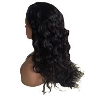 China Natural Black Raw Virgin Remy Full Lace Hand Tied Wigs with Hair Bangs Perruque Vendors for sale