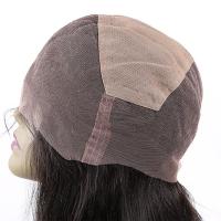 China Natural Black Raw Virgin Remy Full Lace Hand Tied Wigs with Hair Bangs Perruque Vendors for sale