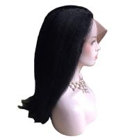 China 100% Human Hair BSM Discounts 360 Full Lace Cuticle Aligned Italian Yaki Straight Wig for sale