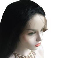 China 100% Human Hair BSM Discounts 360 Full Lace Cuticle Aligned Italian Yaki Straight Wig for sale