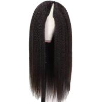 China Short 2022 Fashion Design Water Wave Cuticle Aligned V-part Non Lace Human Hair Wig for sale