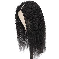 China 8-32inch V Part Wig Human Hair Raw Burmese Hair for Natural Hairline and Kinky Curly Look for sale