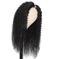 China 8-32inch V Part Wig Human Hair Raw Burmese Hair for Natural Hairline and Kinky Curly Look for sale