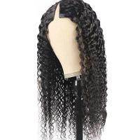 China 8-32inch V Part Wig Human Hair Raw Burmese Hair for Natural Hairline and Kinky Curly Look for sale