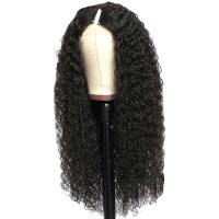 China Deep Wave Raw Curly Human Hair Wigs for Black Women Small/Large/Average Size 8-32inch for sale