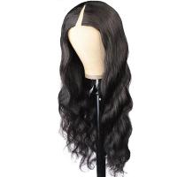 China None Lace Wigs V Part Cambodian Hair Wig Body Wave Human Raw Hair No Leave Out Gluless for sale