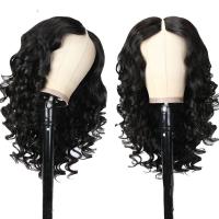 China None Lace Wigs V Part Cambodian Hair Wig Body Wave Human Raw Hair No Leave Out Gluless for sale
