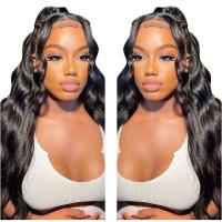 China 10-24 Inch Brazilian Curly Remy Human Hair Full Lace Wig Hand Tied Transparent French Lace for sale