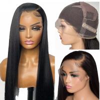 China ALL COLORS Suitable Dying 250% Density HD Lace Human Hair Wigs for Black Women Hand Tied for sale