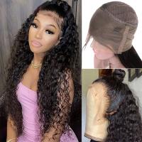 China Water Wave Full Lace Human Hair Wigs for Black Women Long Length HD 360 Lace Frontal for sale