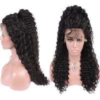 China Raw Indian Hair HD Lace Frontal Wigs 360 Lace Wigs for Black Women 10A 12A Curly for sale