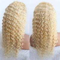 China Swiss Lace Deep Wave Transparent Lace Frontal Wigs for Light Brown Lace Base Material for sale