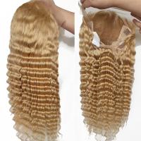 China Swiss Lace Deep Wave Transparent Lace Frontal Wigs for Light Brown Lace Base Material for sale