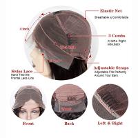 China 13x4 HD Lace Frontal Wigs Full Cuticle Peruvian Body Wave Human Hair Wigs 12-30 inch for sale