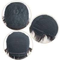 China 360 Natural Pre Pluck Short Closure Men's Wig Soft and Shiny Full Cuticle Advantage for sale